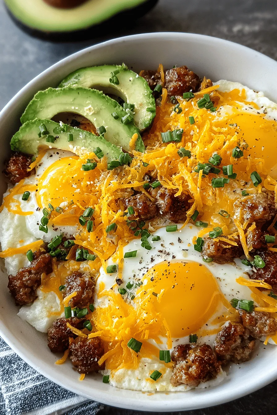 Sausage & Egg Keto Breakfast Bowls – Julian Recipes
