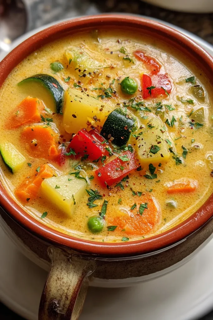 One Pot Creamy Vegetable Soup – Julian Recipes