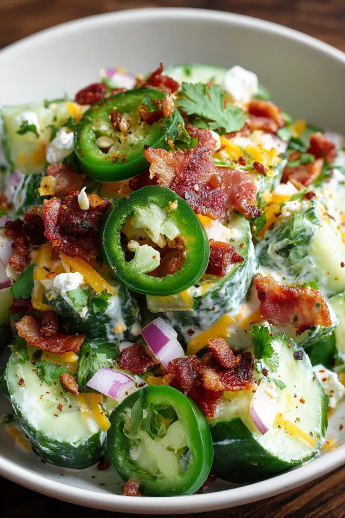 Jalapeno Popper Cucumber Salad – Julian Recipes