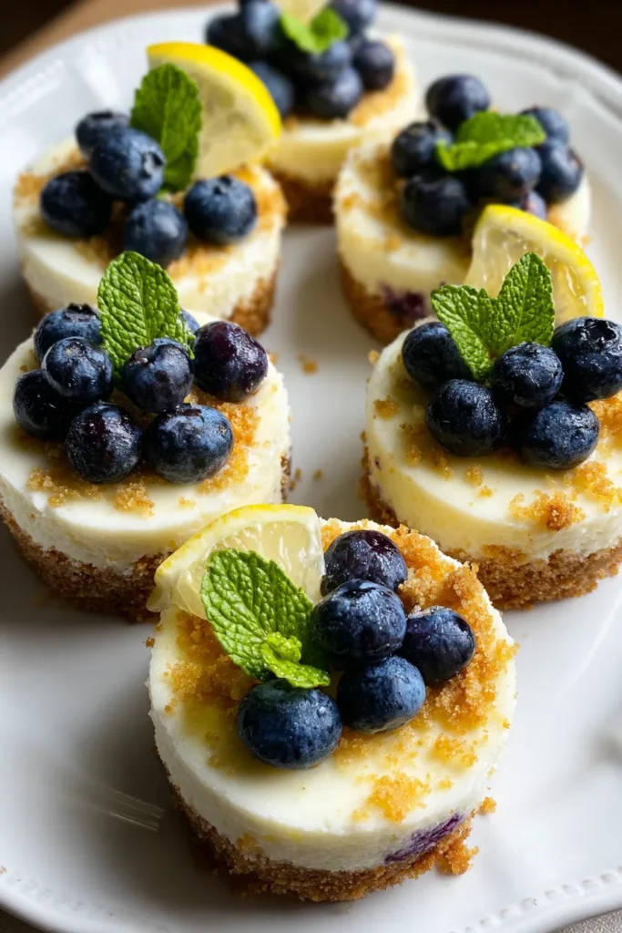 Mini Lemon Blueberry Cheesecakes – Julian Recipes