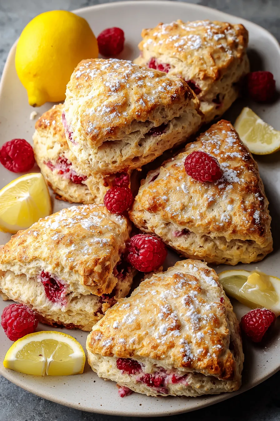 Flaky Lemon Raspberry Scones – Julian Recipes