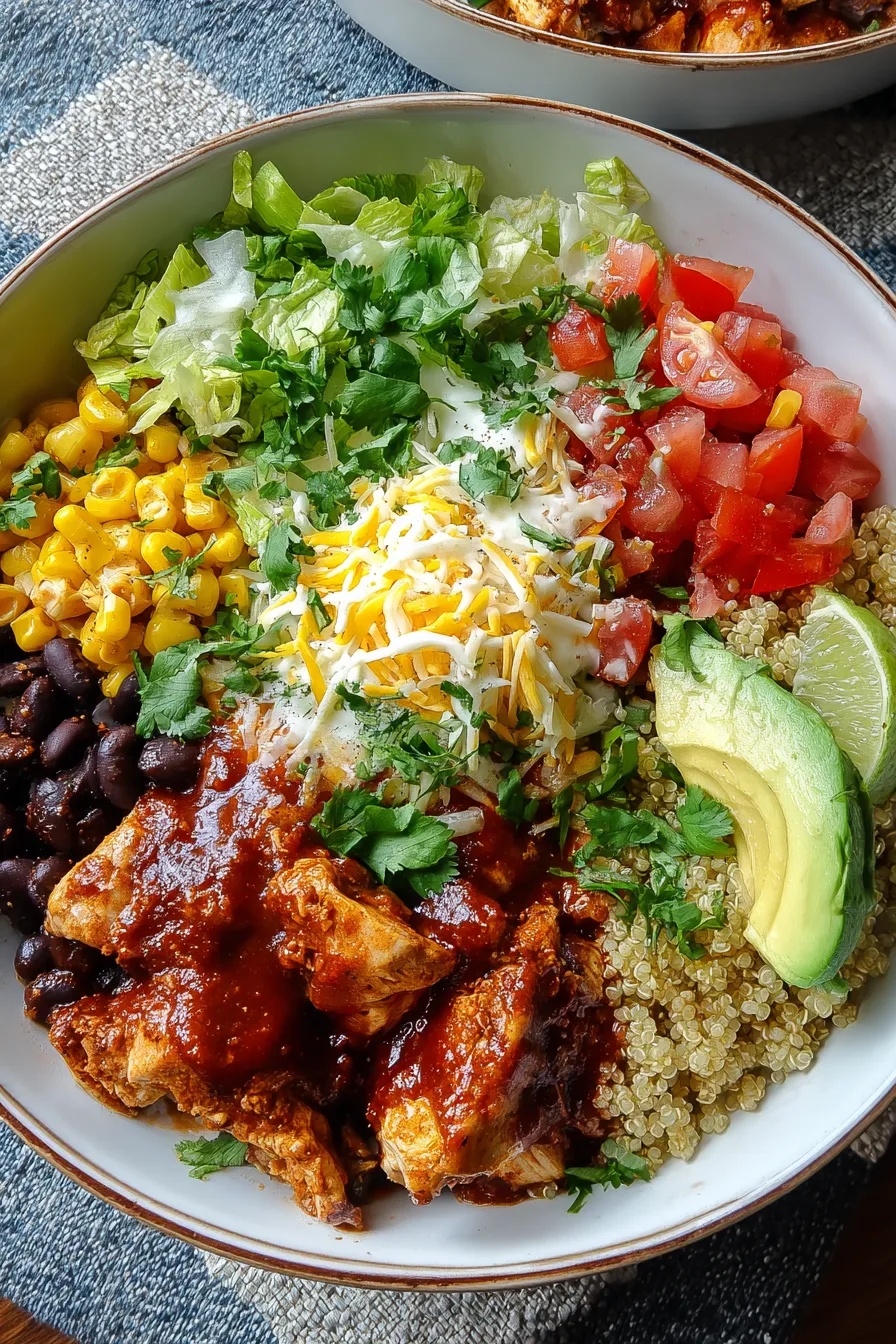 High-Protein Chicken Enchilada Bowls – Julian Recipes