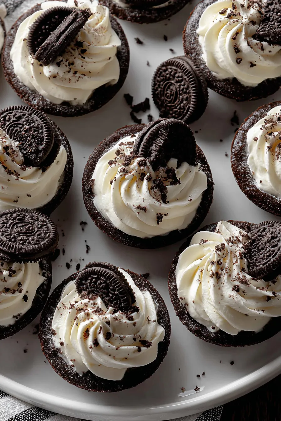 Mini Oreo Dessert Cups with Whipped Cream Cheese Filling – Julian Recipes