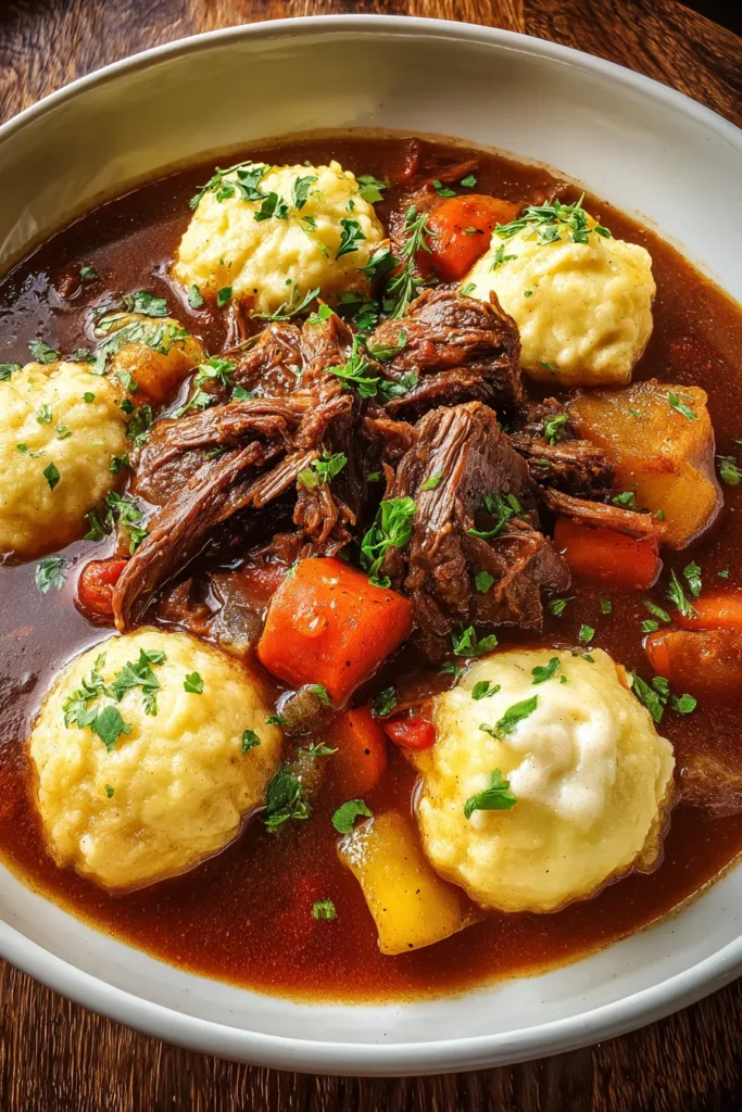 Beef Stew and Dumplings – Julian Recipes