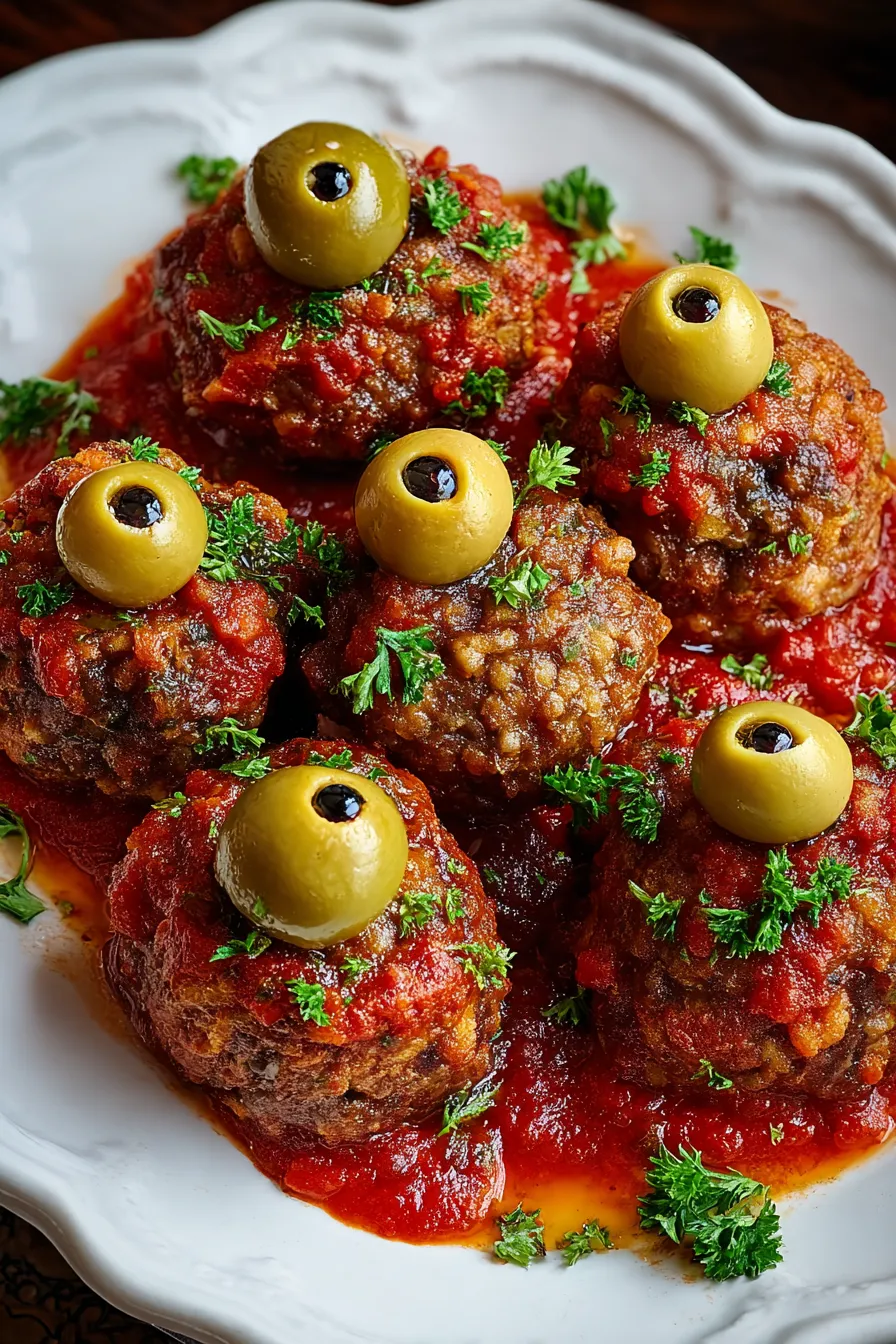 Monster Eyeball Meatballs – Julian Recipes