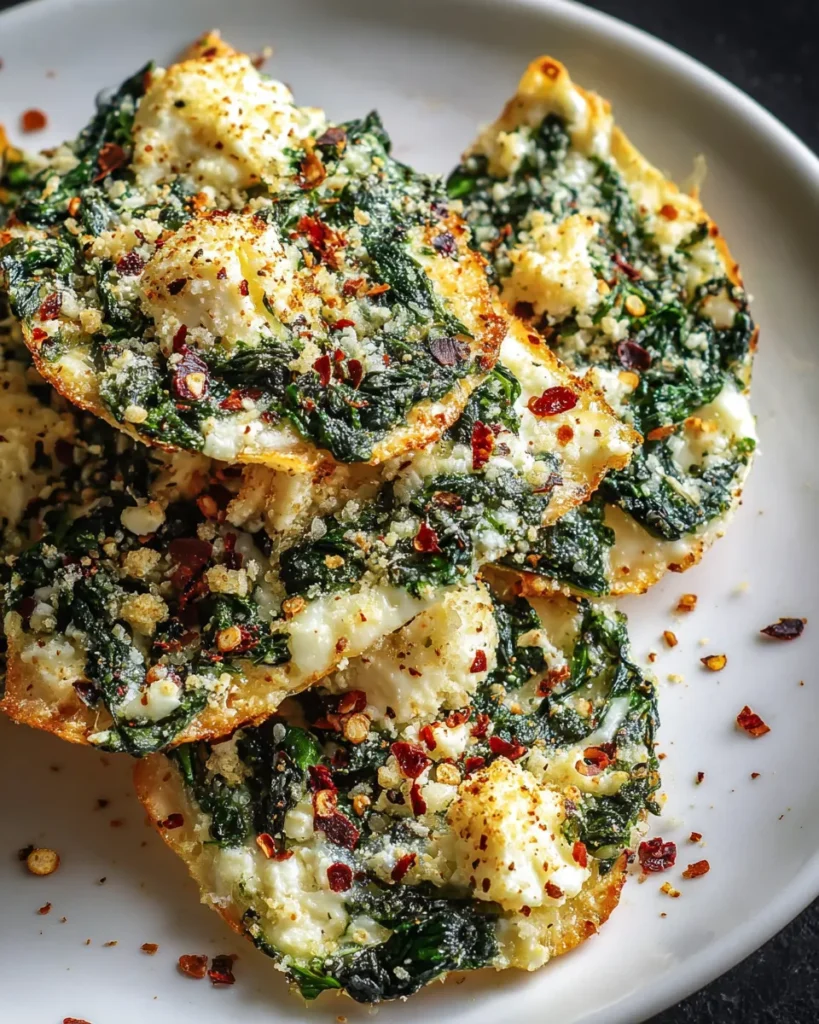 Baked Spinach Feta Crisps – Julian Recipes