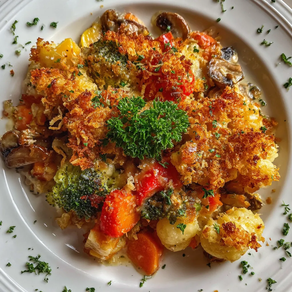 Savory Baked Vegetable Casserole with Crispy Topping – Julian Recipes