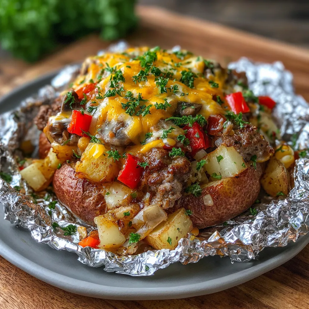 Burger Dinner Foil Packets – Julian Recipes