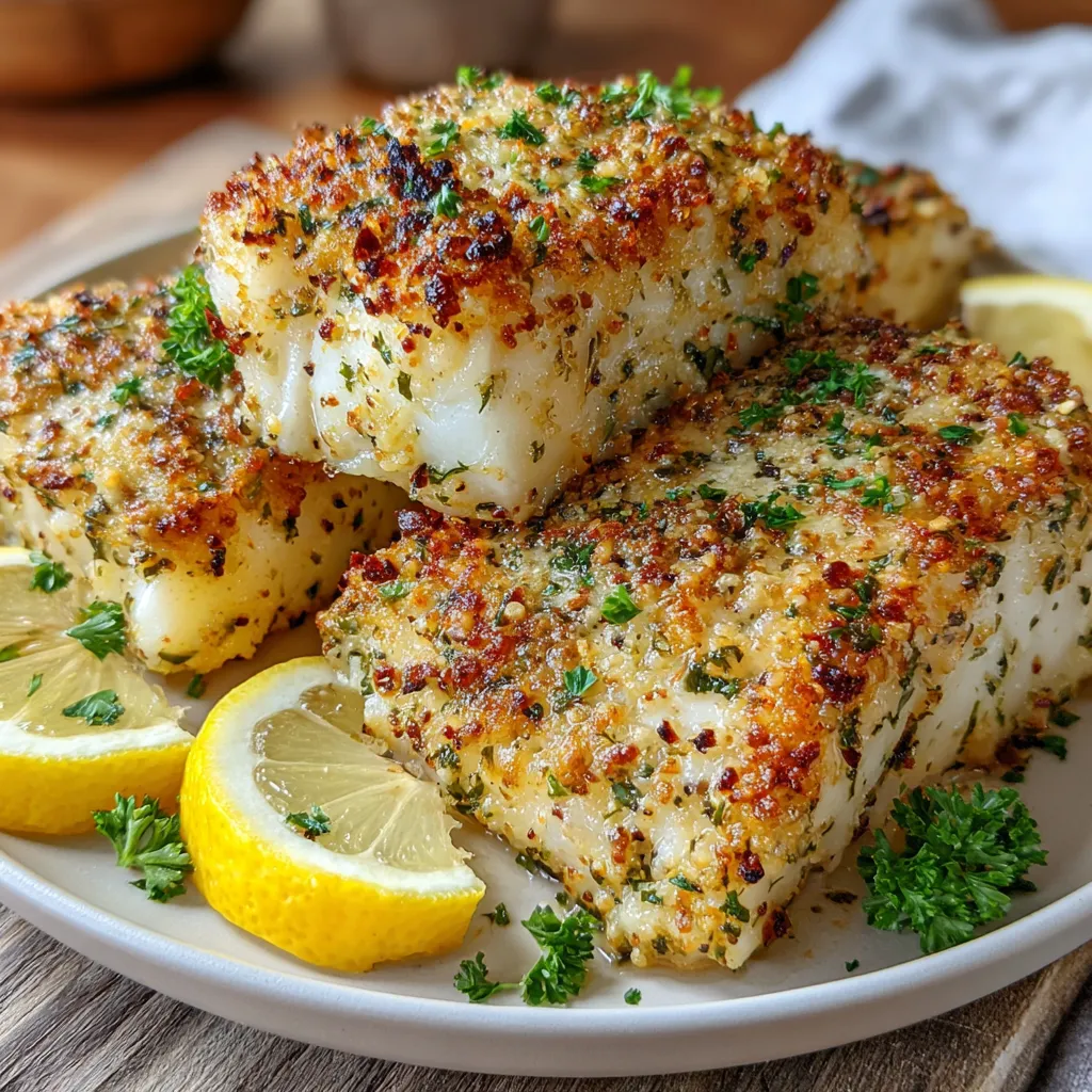 Garlic Parmesan Baked Halibut – Julian Recipes